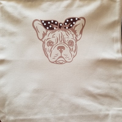 French Bulldog Svg,french Bulldog With Bandana Svg,french Bulldog With ...