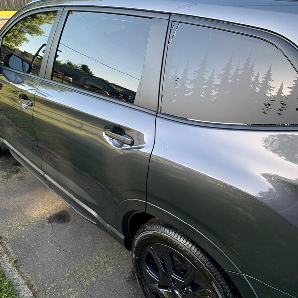 Custom Nature Trees & Ocean Vinyl Decal – Compatible With 2019–2026 ...