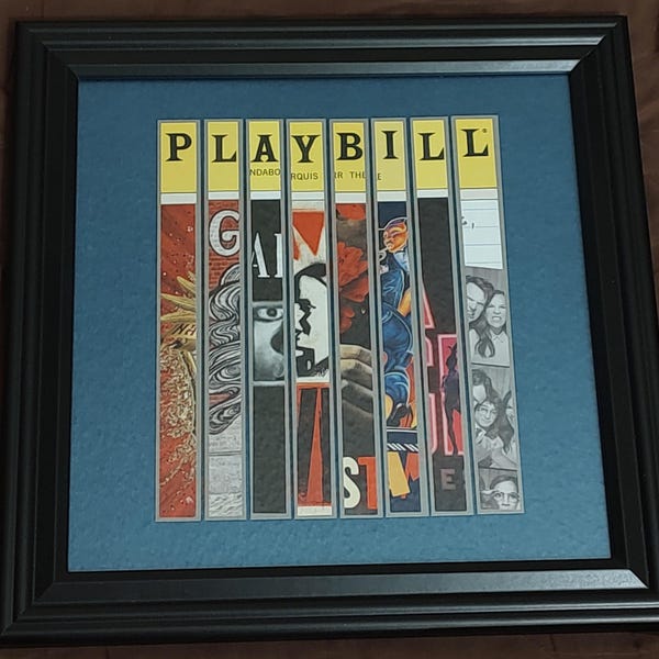 Custom Broadway Playbill Framed Art Collage - Personalize It! - Etsy