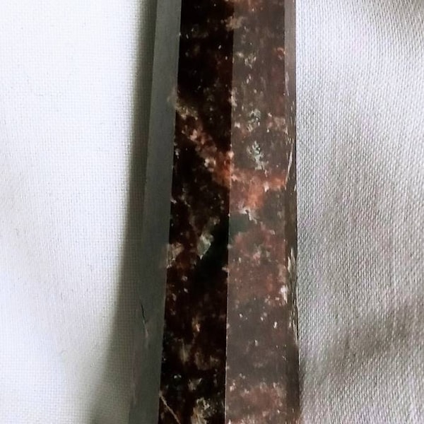 Dark Red Almandine Garnet Tower Obelisk Point From Madagascar Crystal ...