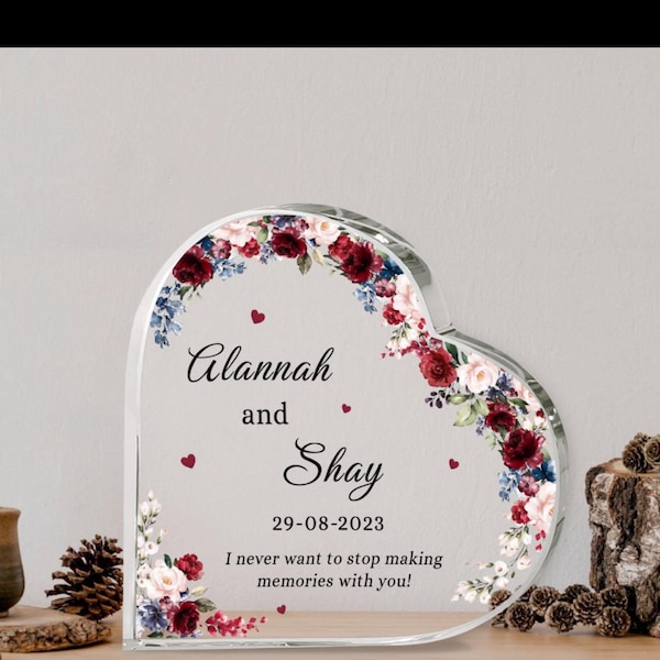 Custom Heart Shape Acrylic Sign, Customized Heart Shape Acrylic Stand ...