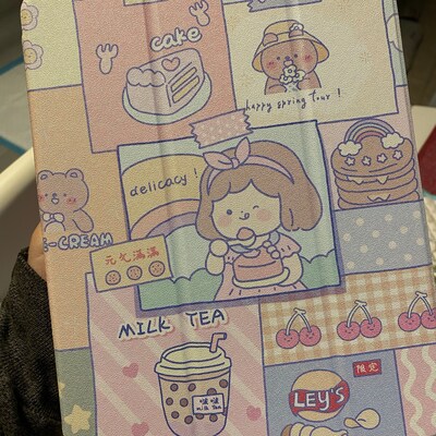 Cute iPad Case Ice Cream Milk Tea Cake iPad Gen Pro Air Mini Case HIGH ...