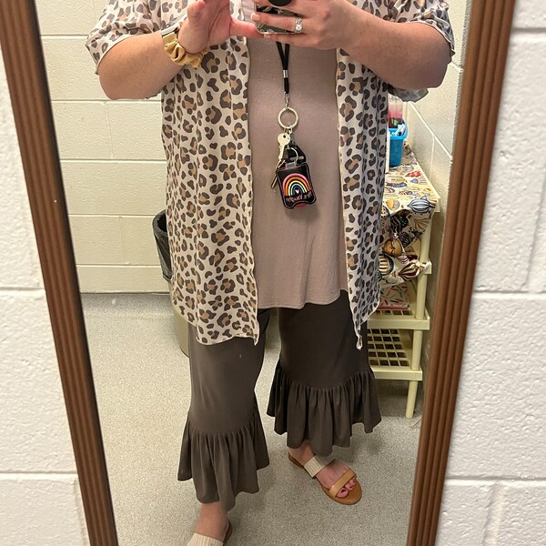 Handmade Ruffle Pants: Soft Slub Knit Cotton, Made in USA - Etsy