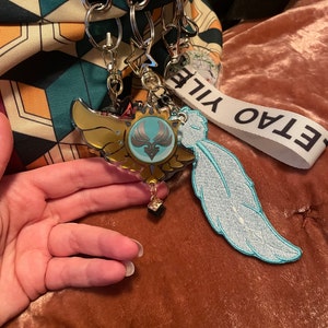 Xiao Vision Keychain Set Anemo Genshin Impact Venti Kazuha | Etsy
