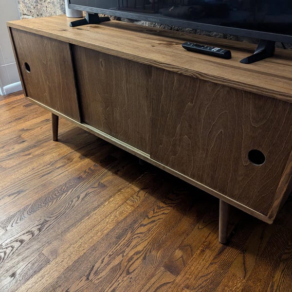 Mid Century Modern Credenza | MCM TV Stand | Vintage Sideboard | Danish ...
