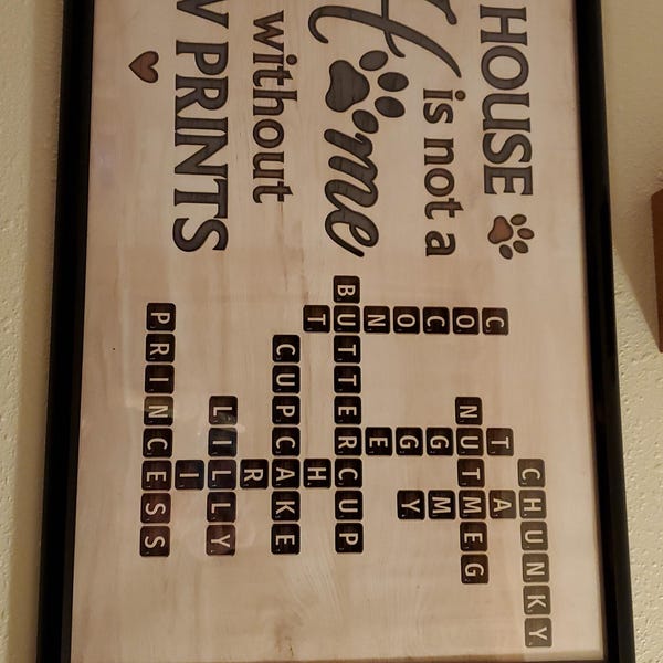 Family Heart Tree Crossword Puzzle, Captured in A Moment Poster, Wall ...