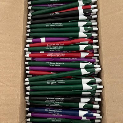 500 Personalized Ballpoint Pens Business Name Logo Pens Bulk Custom ...