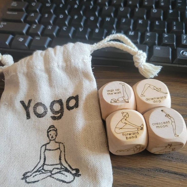 Yoga Game - Kids Yoga Dice Wood Game - Children's Yoga Poses ...