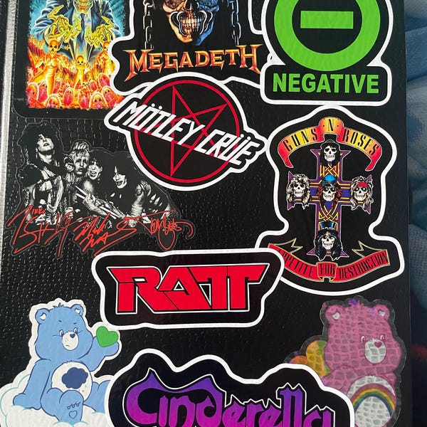 Alternative Punk Rock Band Sticker Pack 10 Stickers Vinyl Decals Grunge ...