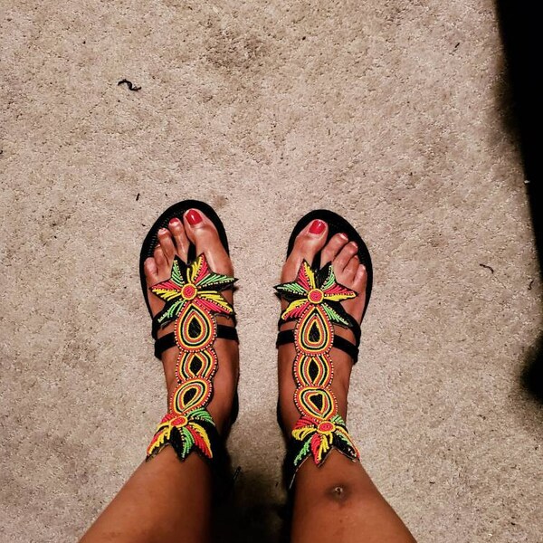 ON SALE! African Gladiator Sandal/rasta Sandals/sandals for Women ...