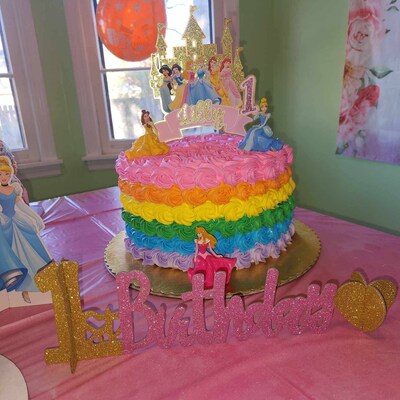 Princess Cake Topper, Princess Cake, Pink Cake Topper - Etsy
