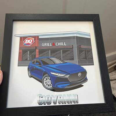 Digital Car Illustration, Custom Car Poster, Car Portrait, Car Art ...