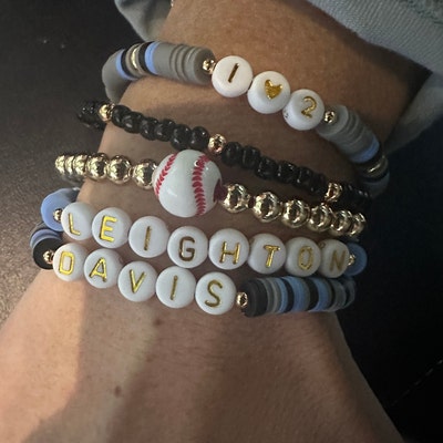 Personalized Sports Bracelets - Etsy