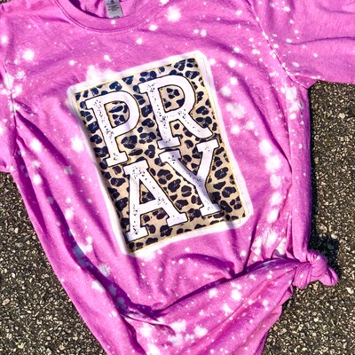 Pray Leopard PNG Print File for Sublimation or Print, DTG Designs ...