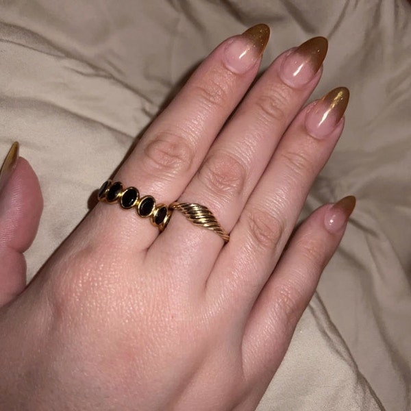 Diamond Eternity Wedding Ring 14k Solid Gold Baguette Ladder Ring ...