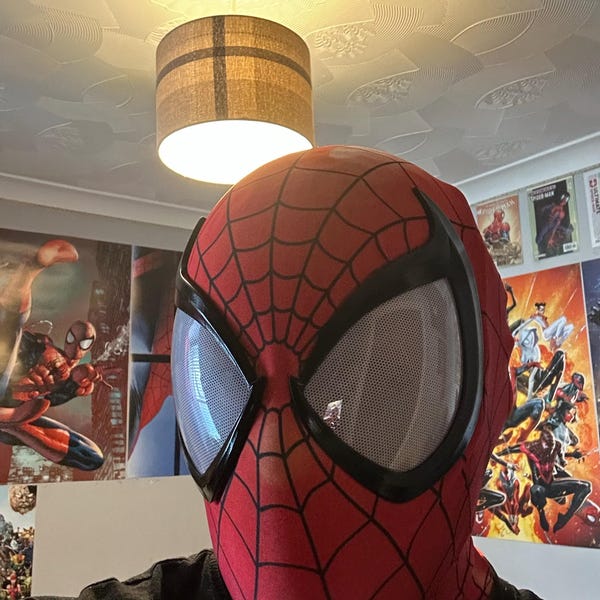 Spider Man 2 Black Mask, Amazing Spider Man, Cosplay, Halloween Gift ...