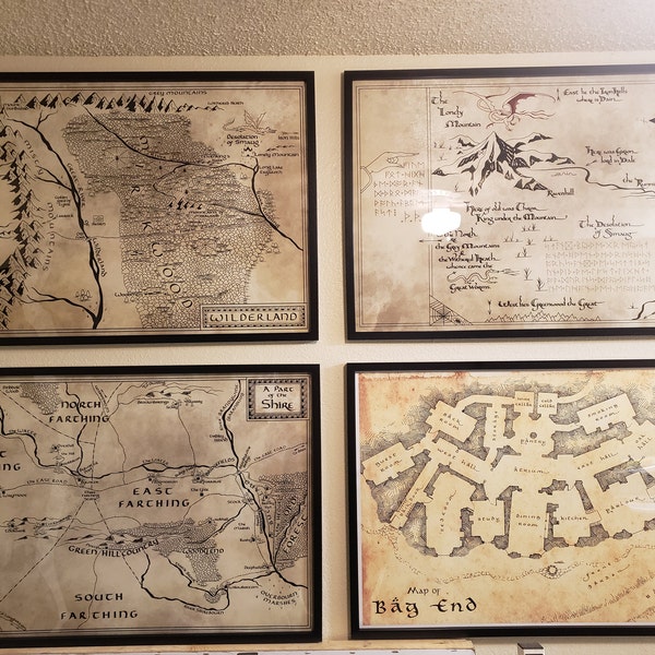 Fantasy Map of Mirkwood / Free US Shipping - Etsy