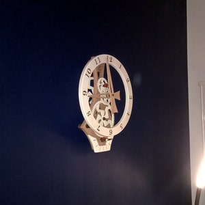 Wooden Gear Clock, Wooden Art, Wall Clock, Clock for Wall - Etsy