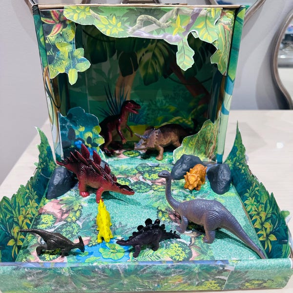 Printable Diorama Cut & Paste Shoebox Project, Create a Ocean Habitat ...