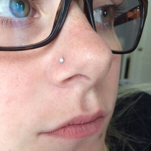 Nose Ring Nose stud Dainty stud earring Nose jewelry Nose | Etsy
