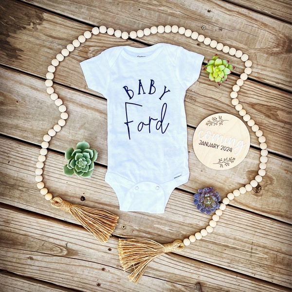 Personalized Pregnancy Announcement Sign | Coming Soon With Due Date ...