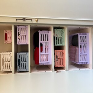 Foldable Pastel Color Storage Crate 3 Packs Collapsible Stackable ...