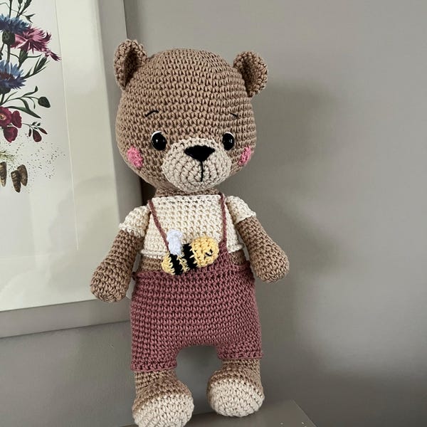 PDF Bruno the Bear/crochet Pattern in English and Polish/digital ...