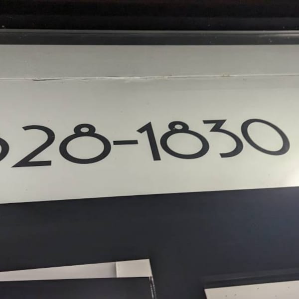 Custom Transom Window Numbers Vinyl Decal 3" to 12" Tall - Home Address ...