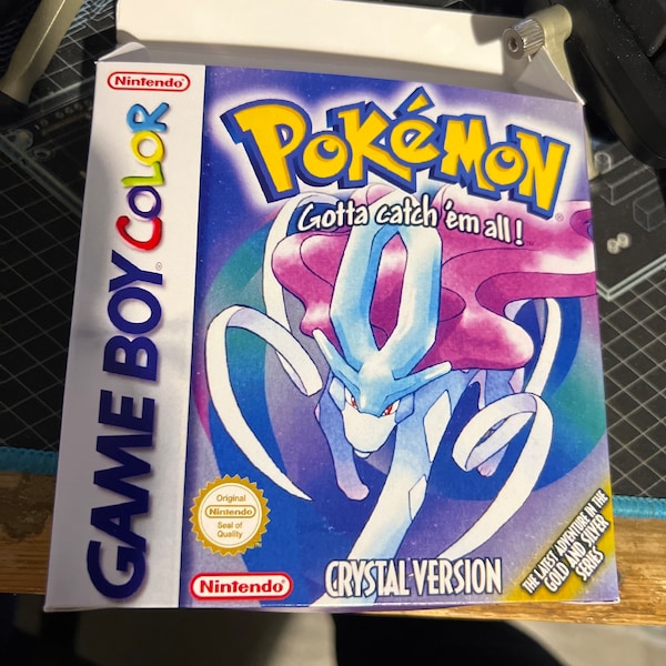 Pokémon Crystal Gameboy Color Box Manual & Tray - NO GAME Included ...