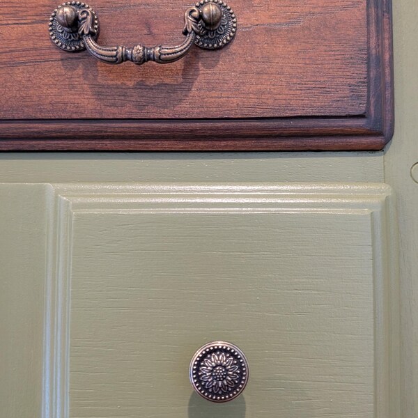 Vintage Look Mini Knob Tiny Knobs Small Cabinet Door Knobs Dresser ...