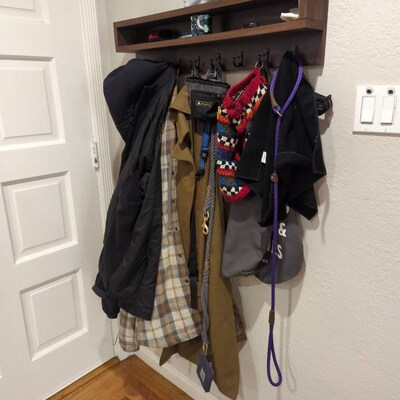 Coat Rack With Storage, Coat Rack With Cubby, Entryway Wall Organizer ...