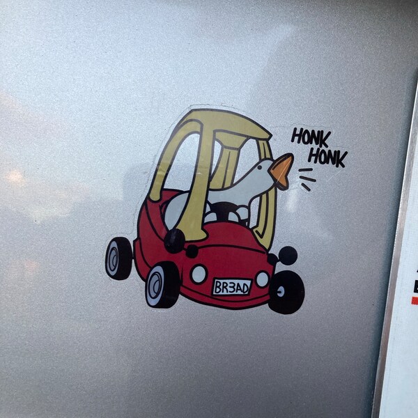 Goose Road Rage Transparent Vinyl Sticker// Meme Goose Sticker Vinyl ...