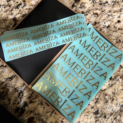 Customize Sculpted Metallic Stickers personalized Sticker Custom Logo ...