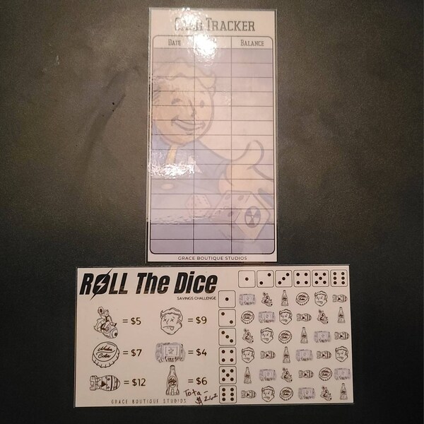 Fallout Roll the Dice | Game | Tracker, Handmade Envelope, Matching ...