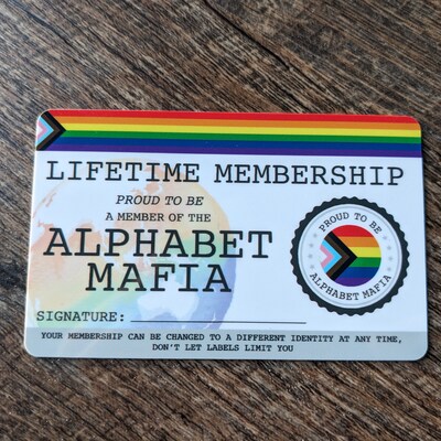 Custom LGBTQAI and Other Membership Cards Add You Own Photo ...
