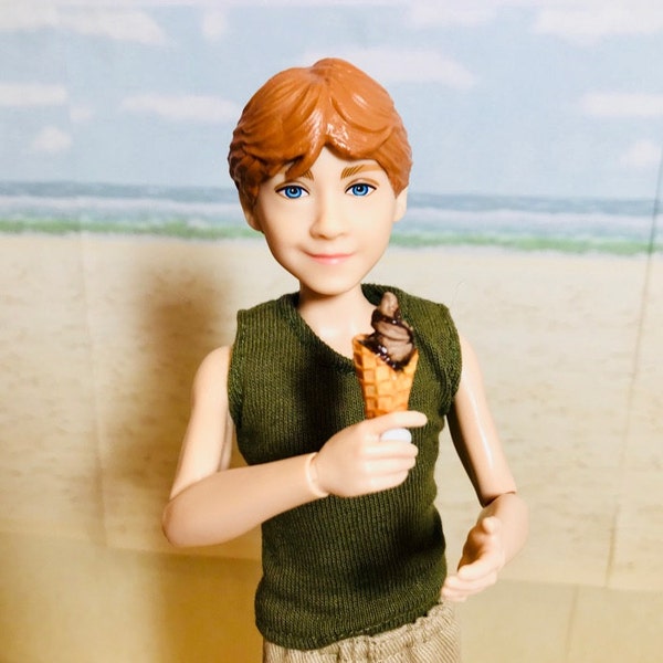 Miniature SOFT SERVE Ice Cream Cone, Summer Treat for Your BJD, Blythe ...