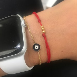 Gold Red String Bracelet, Red String Bracelet, Red String Protection ...