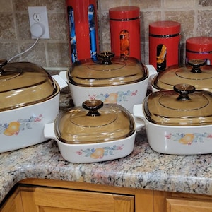 Corningware Yellow Flower Bouquet Floral Saucer to 4.5L - Etsy