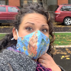 Midsommar Festival Folk Art Cotton Face Mask | Etsy