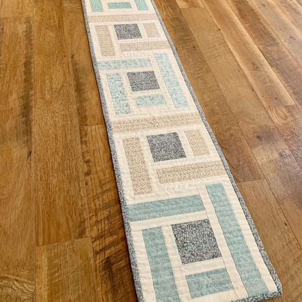 Log Cottage Runner DIGITAL PDF Quilt Pattern: Jelly Roll, Yardage or ...