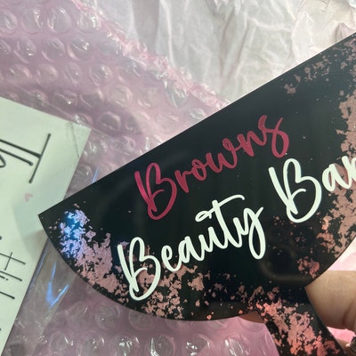 Acrylic Lash Aftercare Sign, Half Arch Treatment Sign, Lash Technician ...