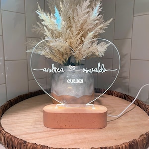 Long Distance Custom Light Personalized Valentines Gift Light up Sign ...