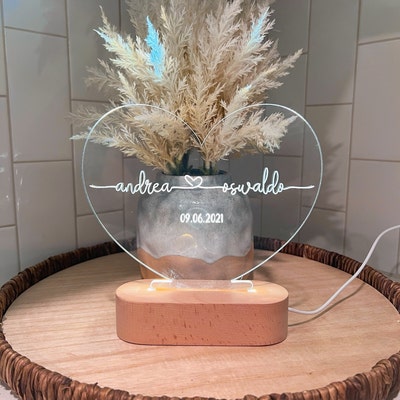 Long Distance Custom Light Personalized Valentines Gift Light up Sign ...