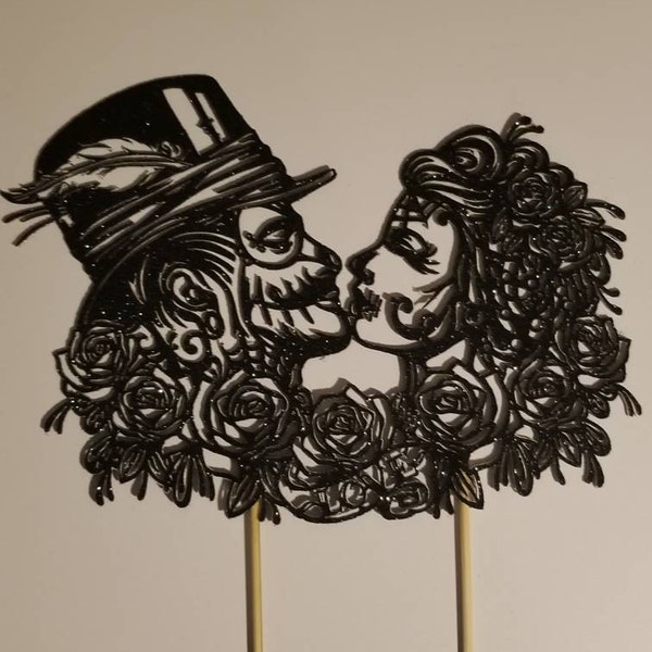 Gothic Wedding Couple Papercutting Template, Personal Use, Vinyl ...