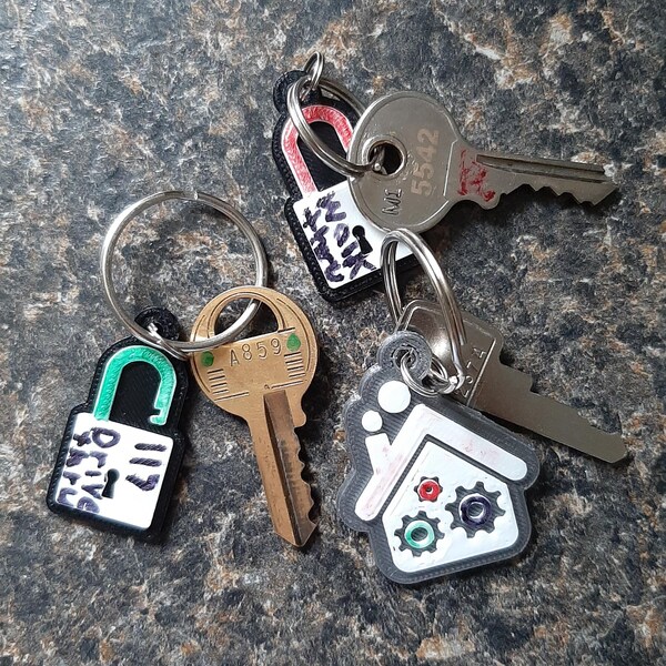 Question Mark Keytag - Mystery Keytag - Question Mark Keychain ...