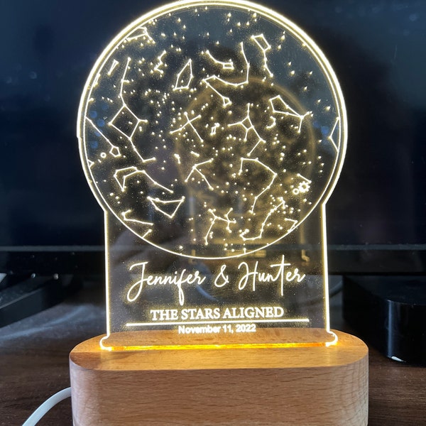 Personalized Star Map - Anniversary Gift - 1st Anniversary - Celestial ...