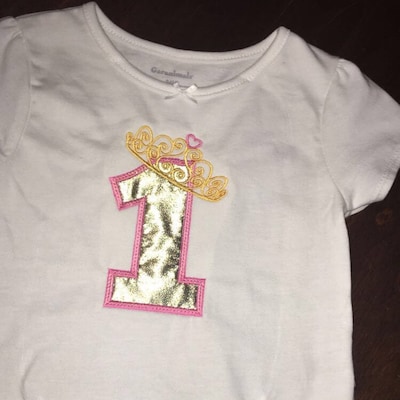 First Birthday Embroidery Design / Tiara Embroidery Design / Crown ...