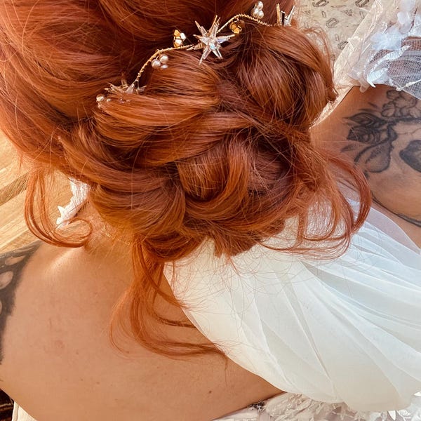 Spiked Headpiece, Gold Spike Crown, Punk Wedding, Spike Halo, Goth ...