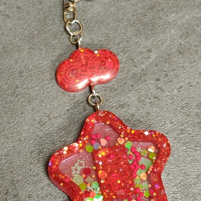 Sweet Pocky Resin Shaker Keychain - Etsy