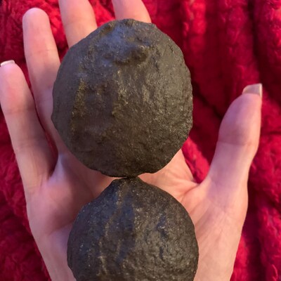 Moqui Marbles, Set-of-2, Shaman Stones, Moki Balls, Sandstone, Iron ...